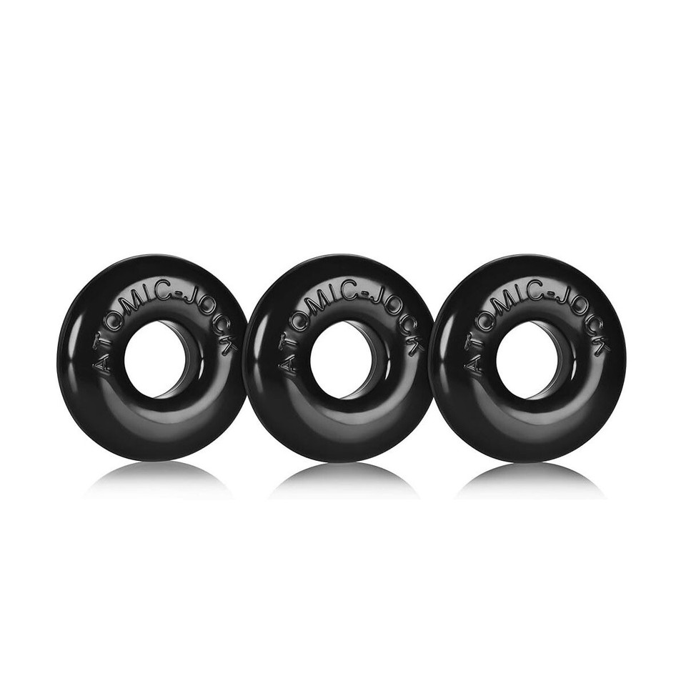 Atomic Jock Ringer 3 Pack Super Thick Stretchy Jelly Donut Penis Cock ...