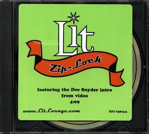 Lit - Zip-Lock featuring Dee Snyder 1-track promo single 1999 #RDJ ...