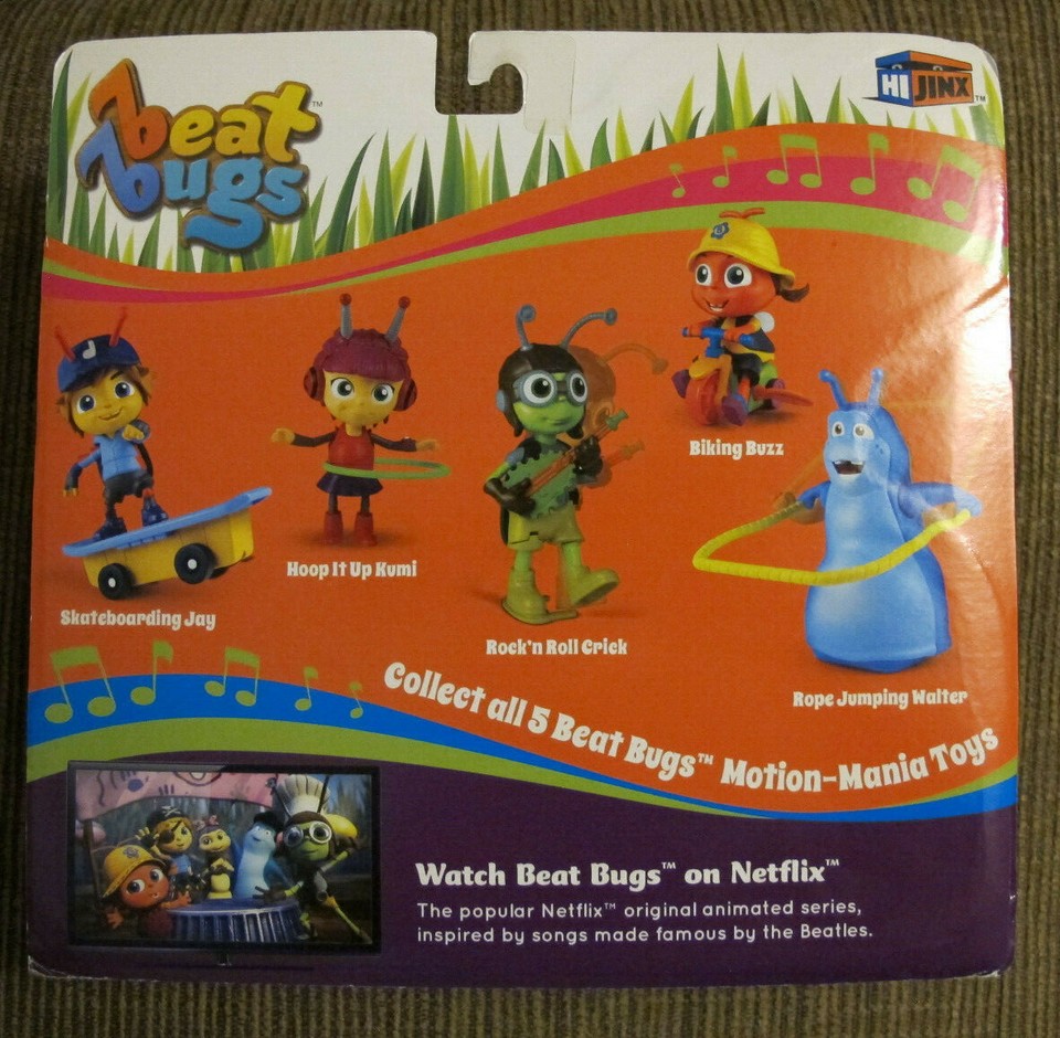 Beatles Netflix Beat Bugs Motion Mania Rock n Roll Crick Cricket Figure ...