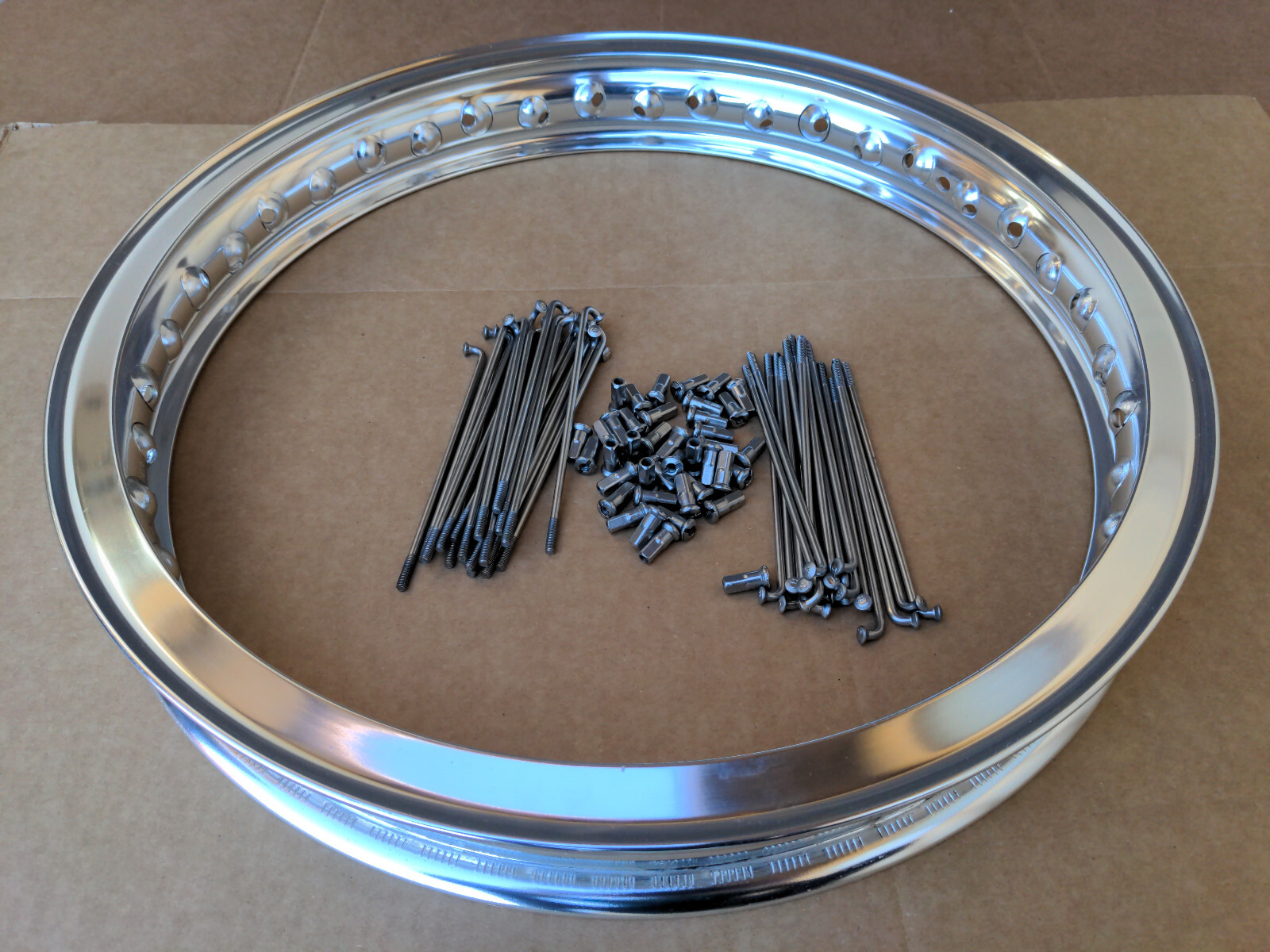 Excel WM2 18" 40 Aluminum Rim & Buchanan Spokes Enfield Interceptor ...