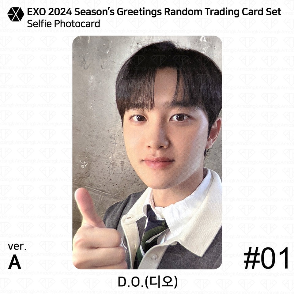 EXO 2024 Season's Greetings Random Trading Card Set Concept Selfie ...
