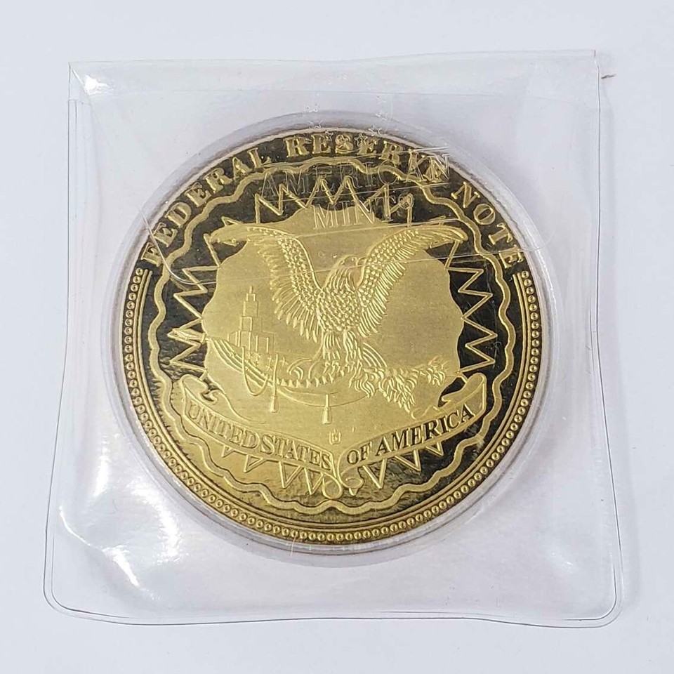 2010 Benjamin Franklin $100 Banknote USA Commemorative Proof 2" Coin ...