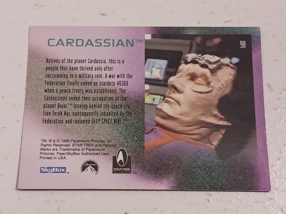 1995 Skybox Star Trek Cardassian Card #98 | eBay