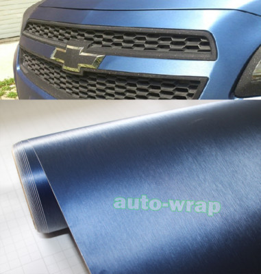 50FT x 5FT Car Metallic Matte Brushed ALUMINUM Vinyl Wrap Sticker Dark ...