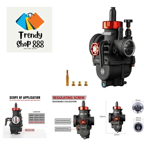 Carburetor PE30 30mm Carburetor fit 250cc 300cc Motorcycle Engine with ...
