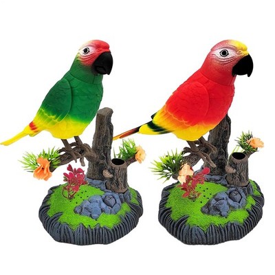 Electric Birds Battery Operated Voice Control Talking Parrots Office ...