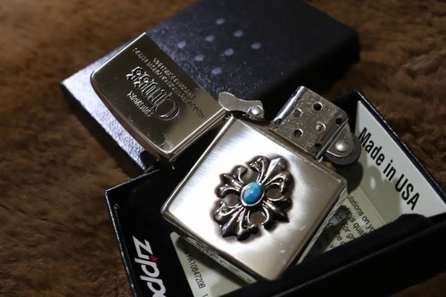 Zippo Limited Silver Cross Motif Natural Stone SILVER CLOSS Cross Co | eBay