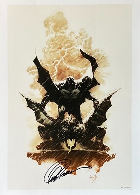 GREG CAPULLO rare DETECTIVE 1000 art print SIGNED Batman COVER 12x16 ...