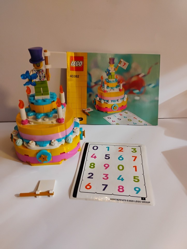 LEGO 40382 Birthday Cake Set - Opened - Complete w/ Box, Instructions ...