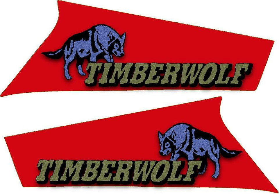 Yamaha Timberwolf 250 4x4 2x4 OEM Camo Tank side Plastic decal graphics ...