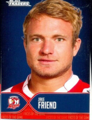 2015 NRL Traders Faces of the game 41/48 Jake Friend - Sydney Roosters ...