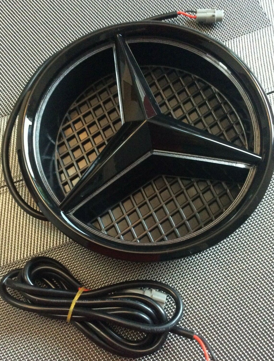 Mercedes -Benz emblem Black Gloss LED Grill Star w205 w176 w166 pn ...