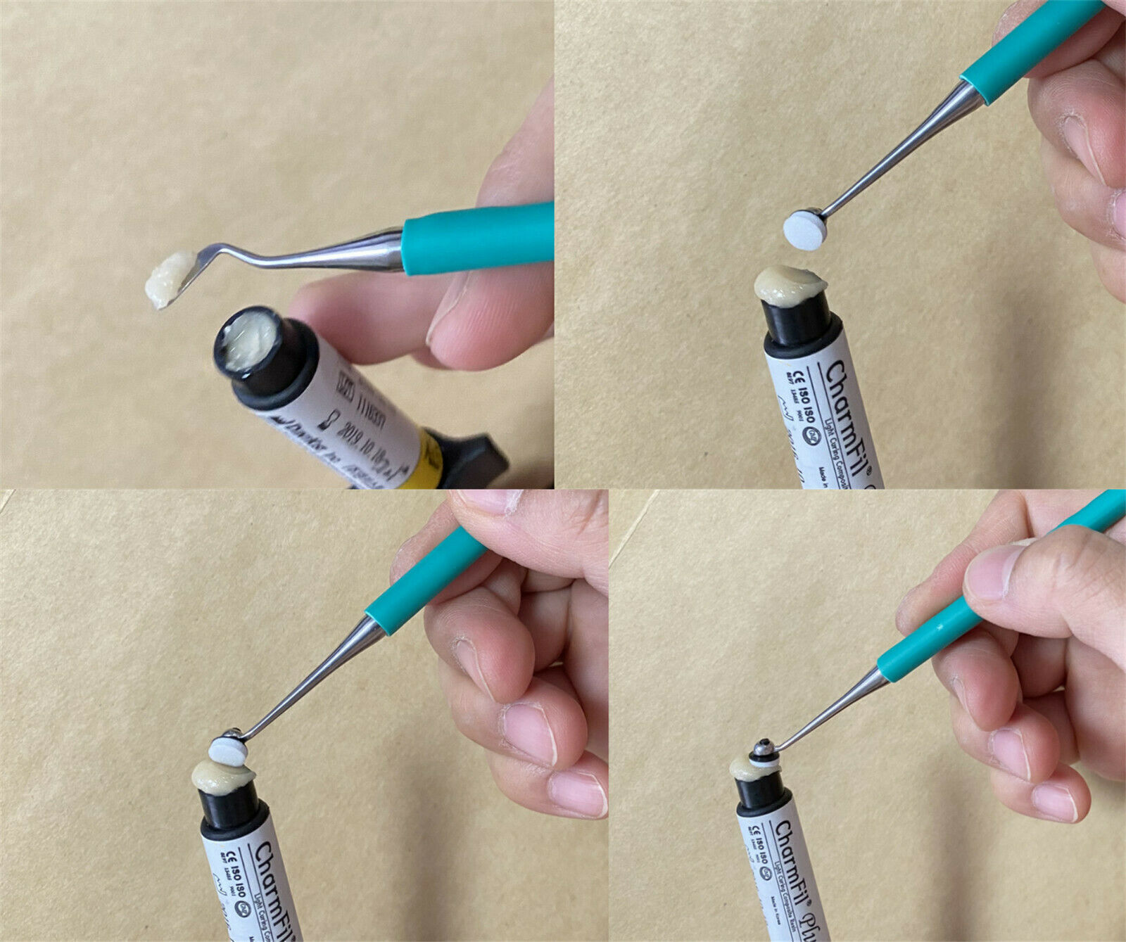 Dental Composite Resin Molding Spatula Handle Foam Pads Veneer Large ...