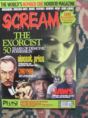 Scream 76 Uncirculated The Exorcist, Vincent Price, Jaws & Candyman NEW ...