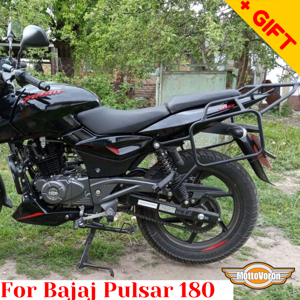 For Bajaj Pulsar 180 rack luggage system Rouser 180 side carrier for ...