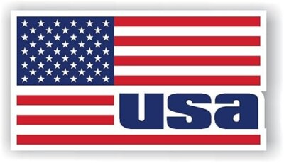 USA Flag Decal Sticker American Turbo Diesel Truck Car United States ...