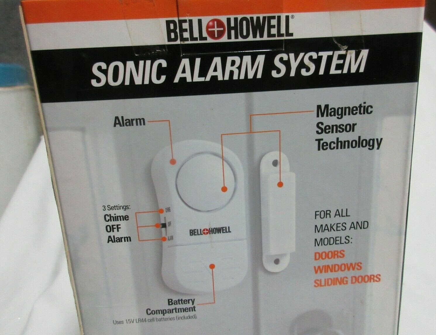 New Bell & Howell SONIC ALARM System Wireless Battery Operated NIB ...