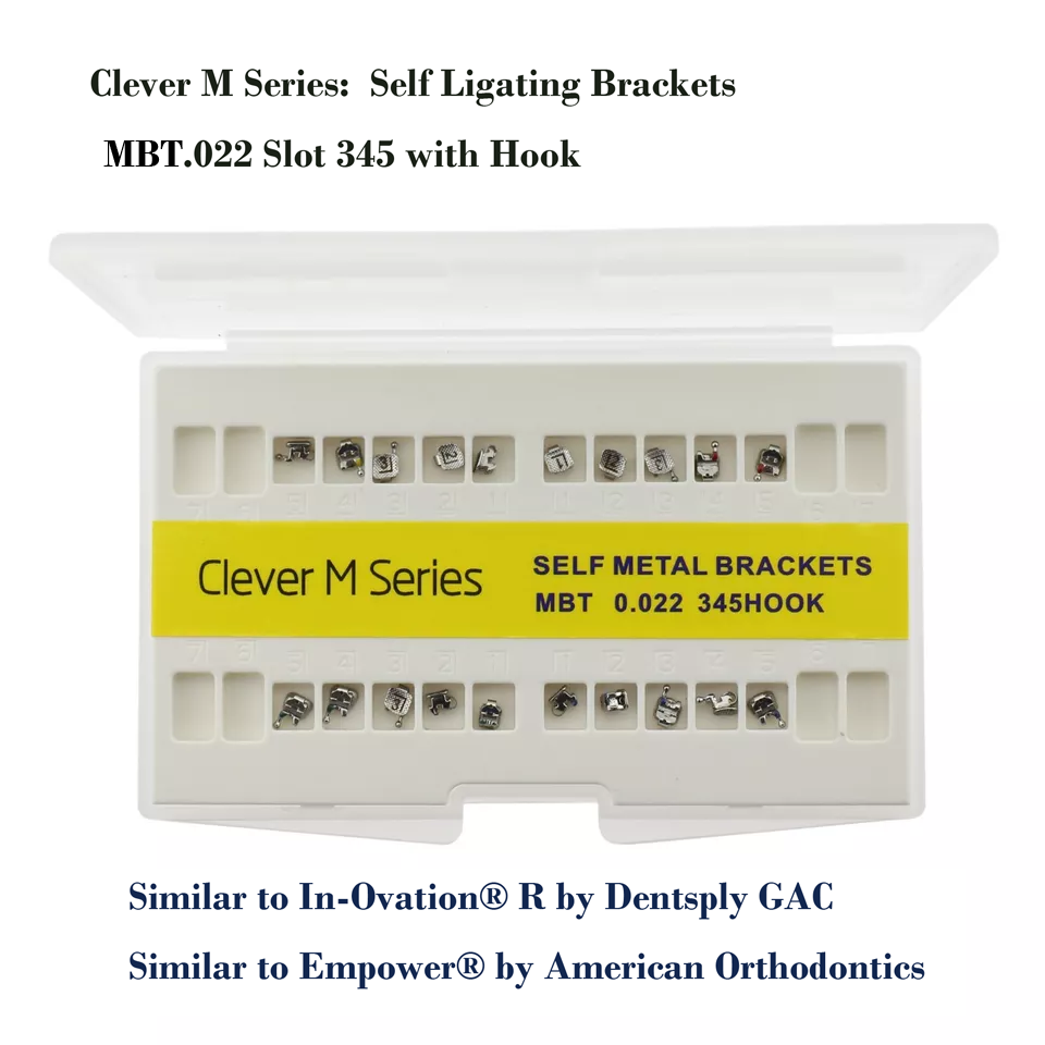 Dental Orthodontic Bracket Braces Metal Mini Standard Damon Q Roth MBT ...