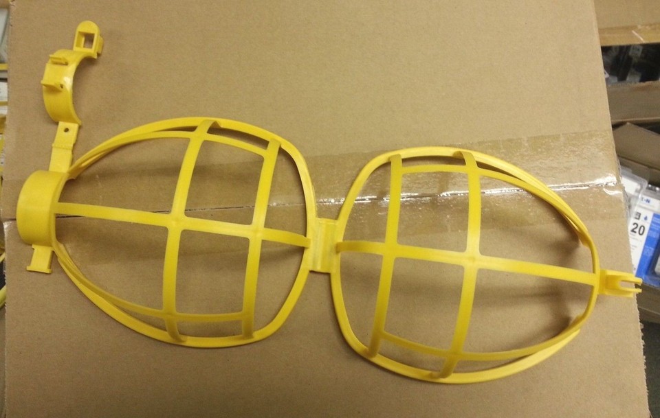 (100 pc) Temporary Jobsite Replacement Yellow Bulb Cages for Lighting ...