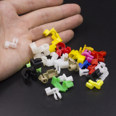 160x Mixed Plastic Car Door Lock Rod Clips Fasteners Retainers Rivets ...