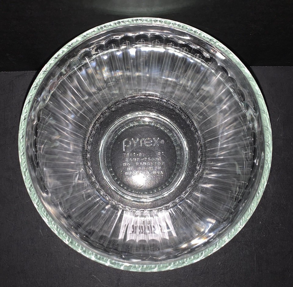 Pyrex 3 Cup Glass Ribbed Mixing Bowl Clear Glass 7401-S | eBay