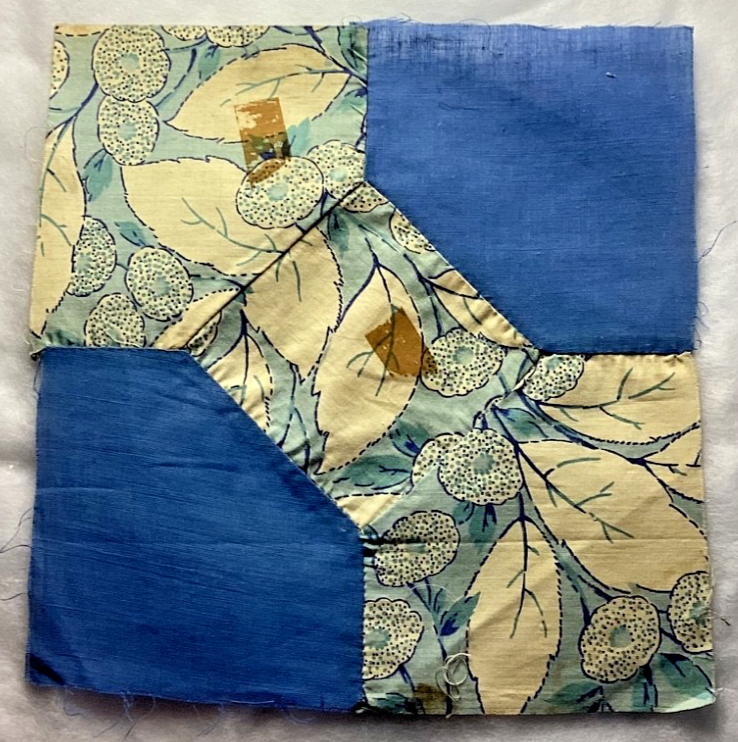 Quilt Blocks Necktie Colonial Bow Tie Large Size Lot Of 20 Feedsack ...