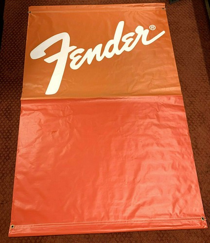 Vintage Fender Dealer Advertisement Vinyl Banner | eBay