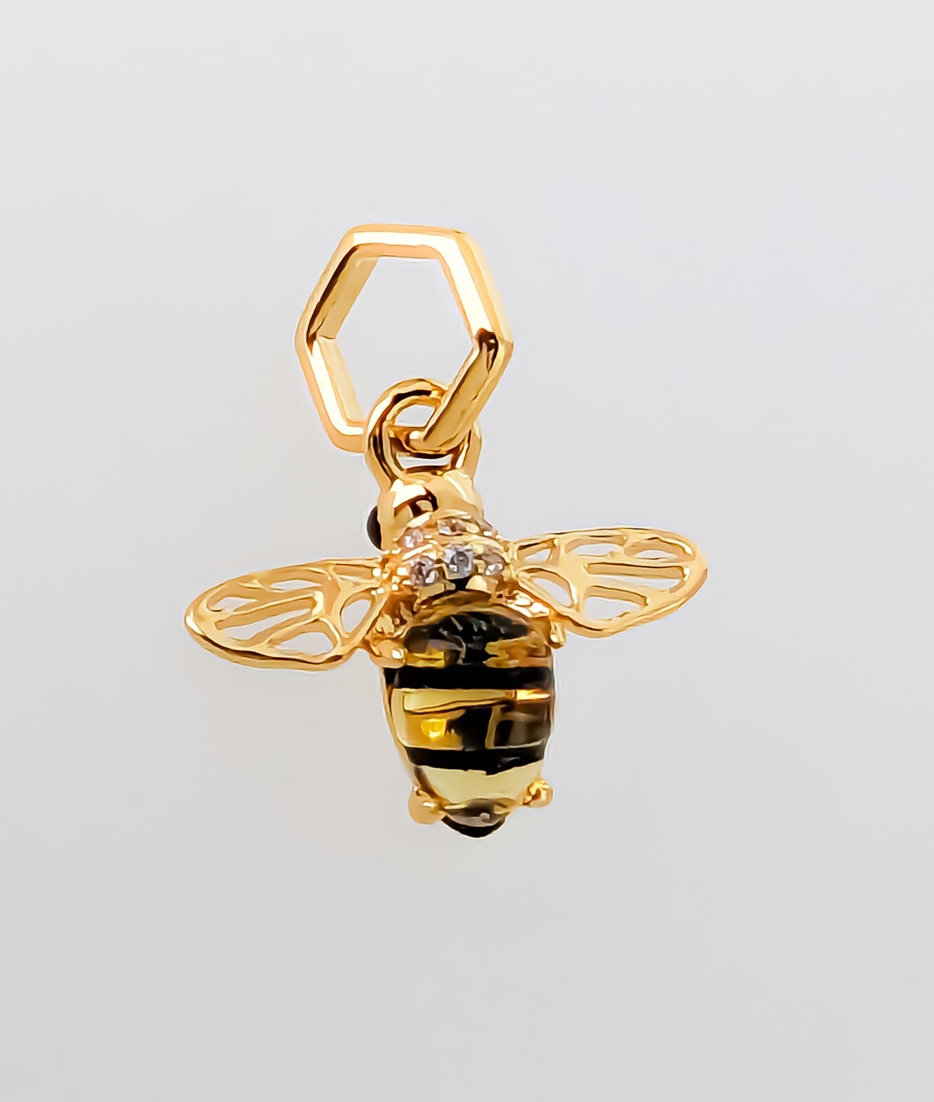 New 100% Original PANDORA Brand 762672C01 14K Gold Pl Sparkling Bee ...