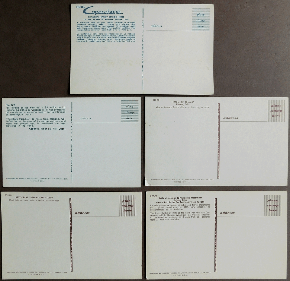 Vintage Havana Cuba Postcards, Set of 5, Cuban Collectibles | eBay