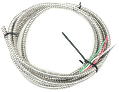 20FT 8-3 MC Cable 8AWG Stranded Copper Wire 20 Feet Aluminum Flexible ...