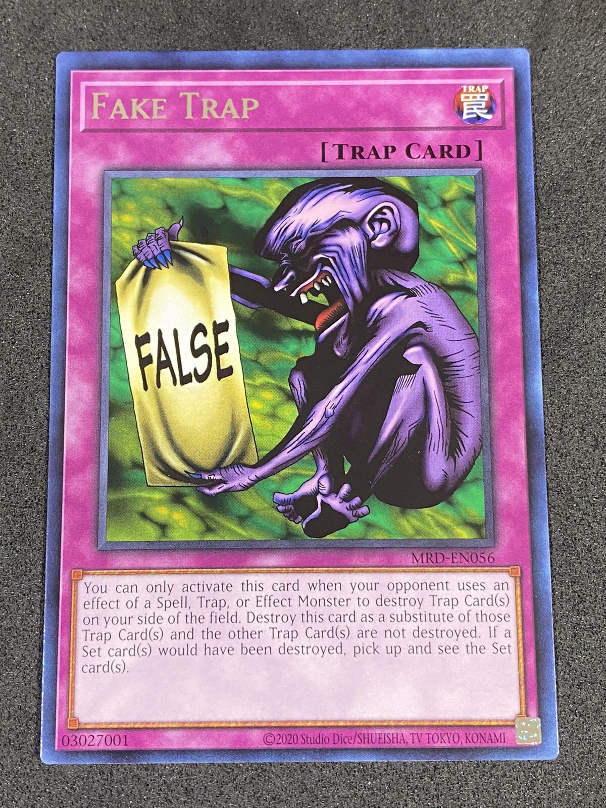 YuGiOh! - Fake Trap MRD-EN056 Rare 25th Anniversary Edition Near Mint ...