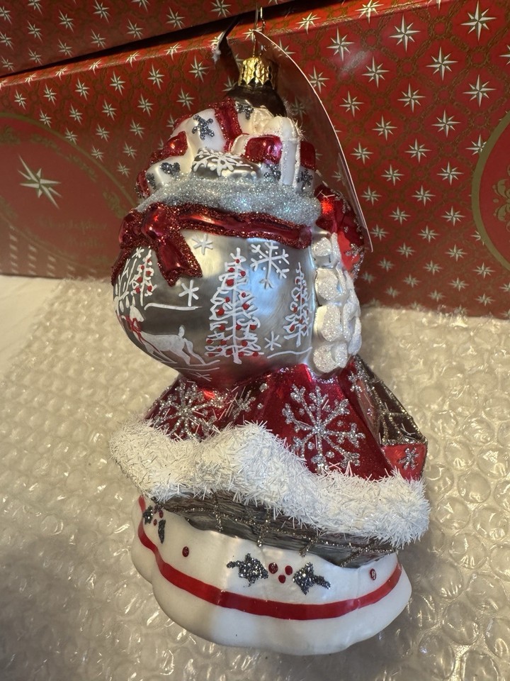Christopher Radko Christmas Ornament - Winter Splendor Santa NEW | eBay