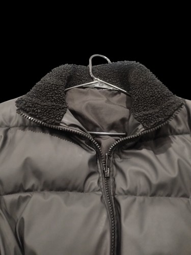 Zara Man DNWR Puffer Coat Men's Size L Black Winter Skin Jacket Pockets ...