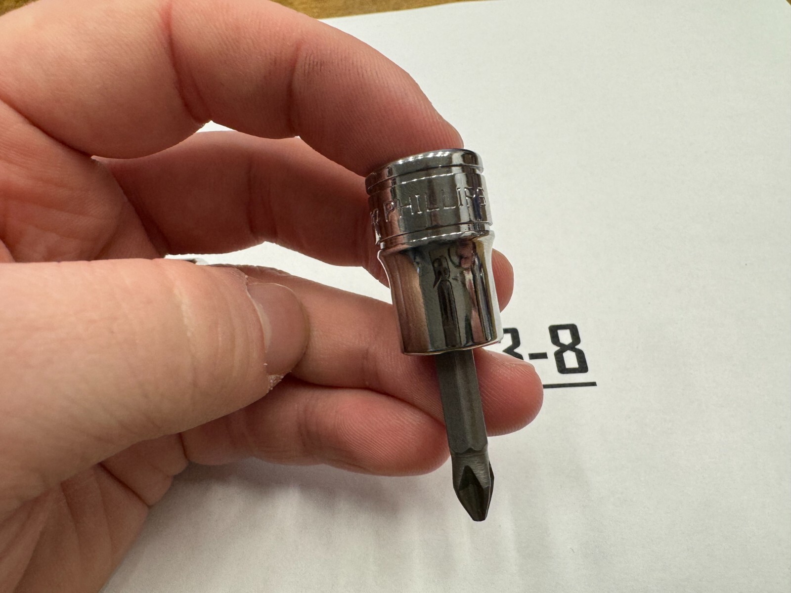 Snap-on Tools USA 2012 3/8" Drive Phillps P2 Screwdriver Bit Socket ...