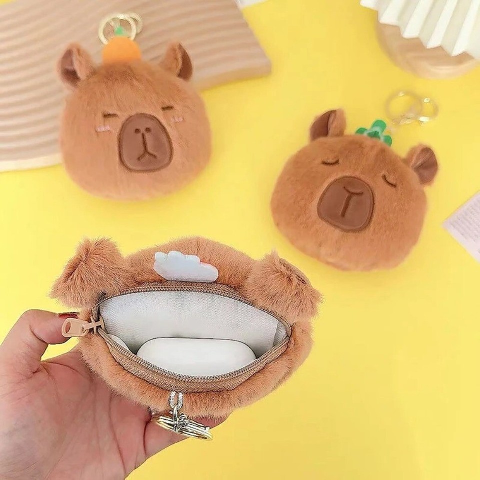PP Cotton Capybara Coin Purse Mini Anime Coin Purse Fashion Capybara ...