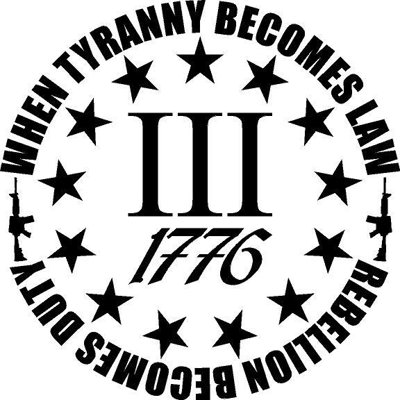 13 Colonies Percenter Logo Tyranny Becomes Law Vinyl Decal Multiple ...