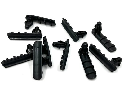 10pcs pushin black nylon harness strap retainer wire clips tape on GM ...