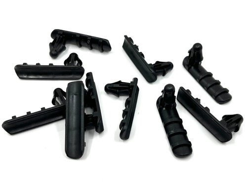 10pcs pushin black nylon harness strap retainer wire clips tape on GM ...
