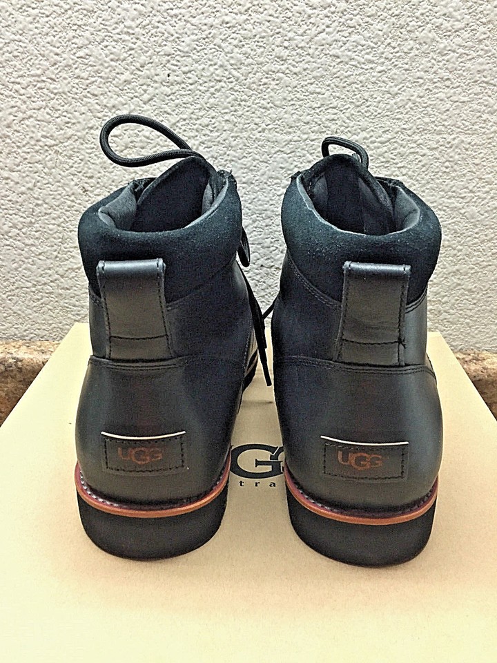 UGG MEN SETON TL BLACK SHEARLING WATERPROOF LEATHER Boot US 8 / EU 41 ...