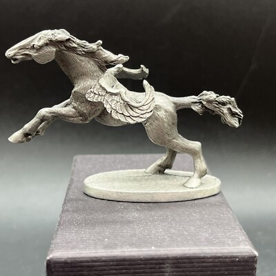 Vintage Spoontiques Pewter Miniature PEGASUS Galloping Winged Horse ...