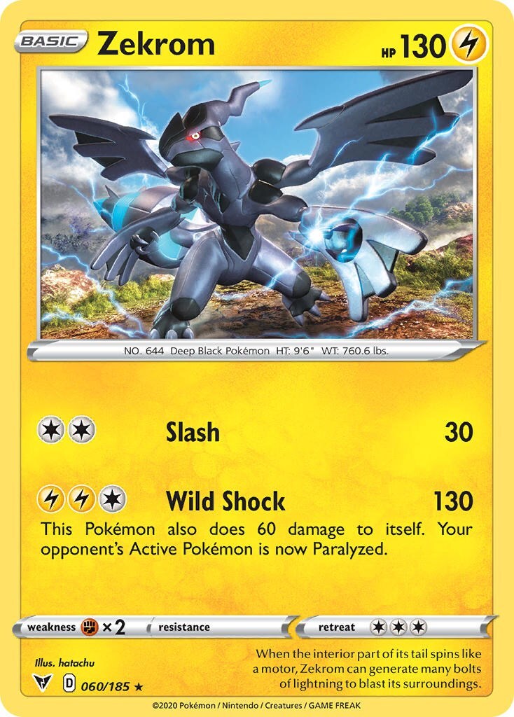 Zekrom Pokémon TCG Individual Collectible Card Game Cards for sale - eBay