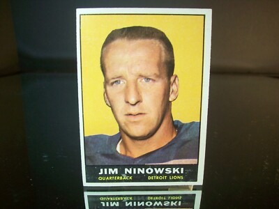 Jim Ninowski Topps 1961 Card #29 Detroit Lions NFL Football | eBay