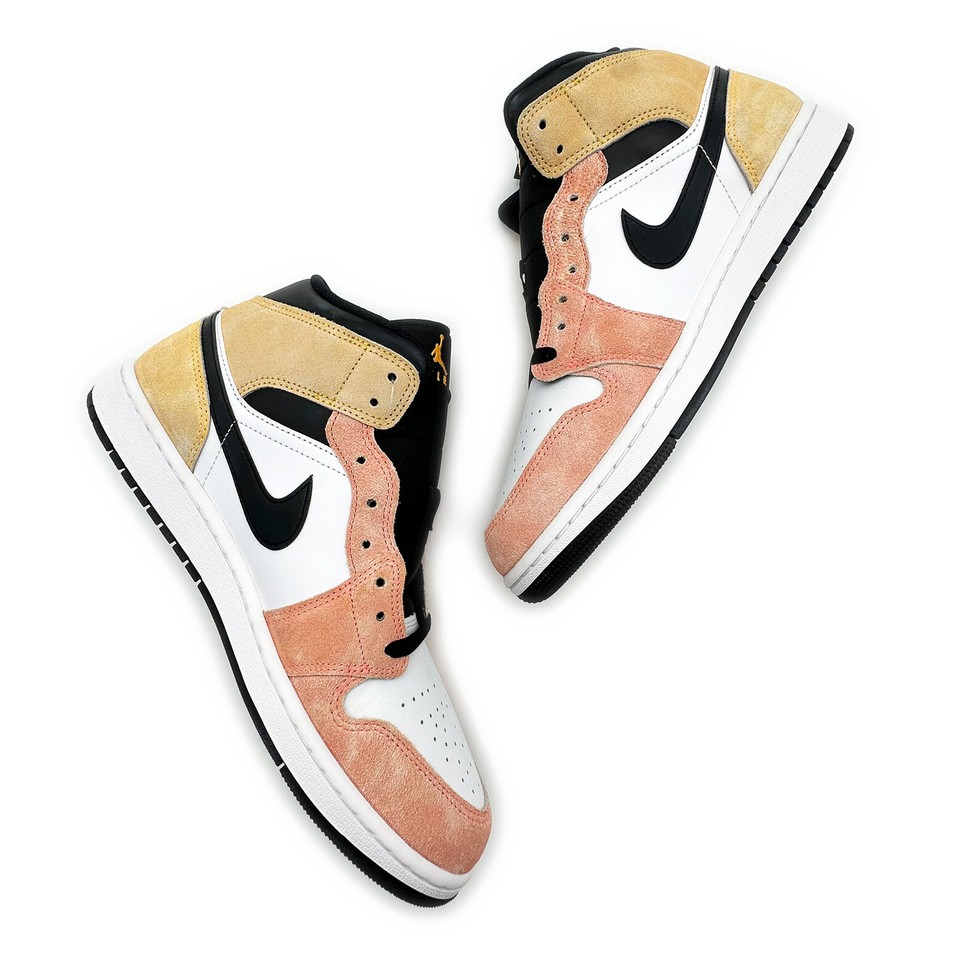 DX4332-800 Nike Air Jordan 1 Mid Flight Club Magic Ember Sundial White ...