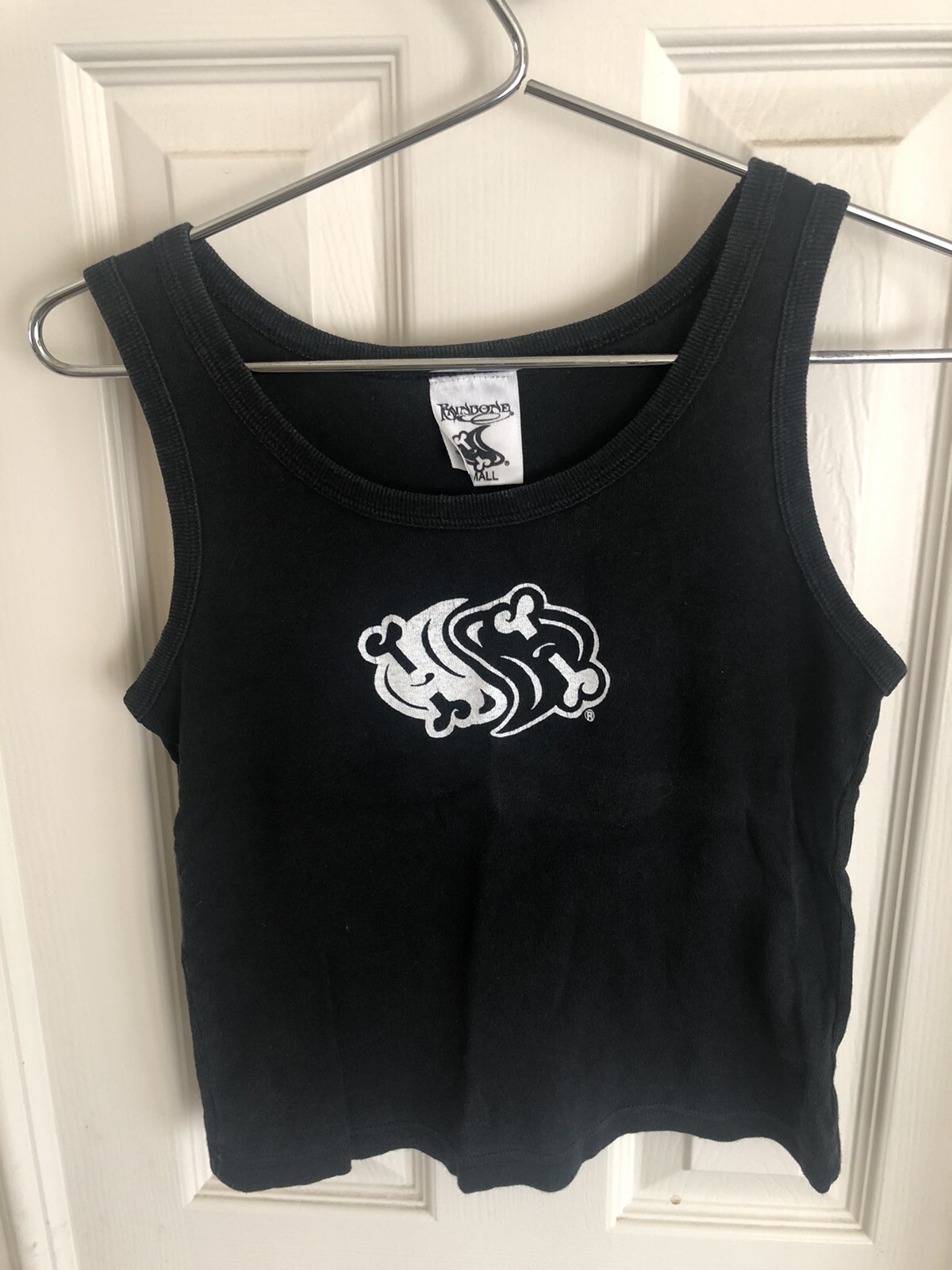 Rainbone Yin Yang Symbol Black Small Tank Top Shirt F… - Gem