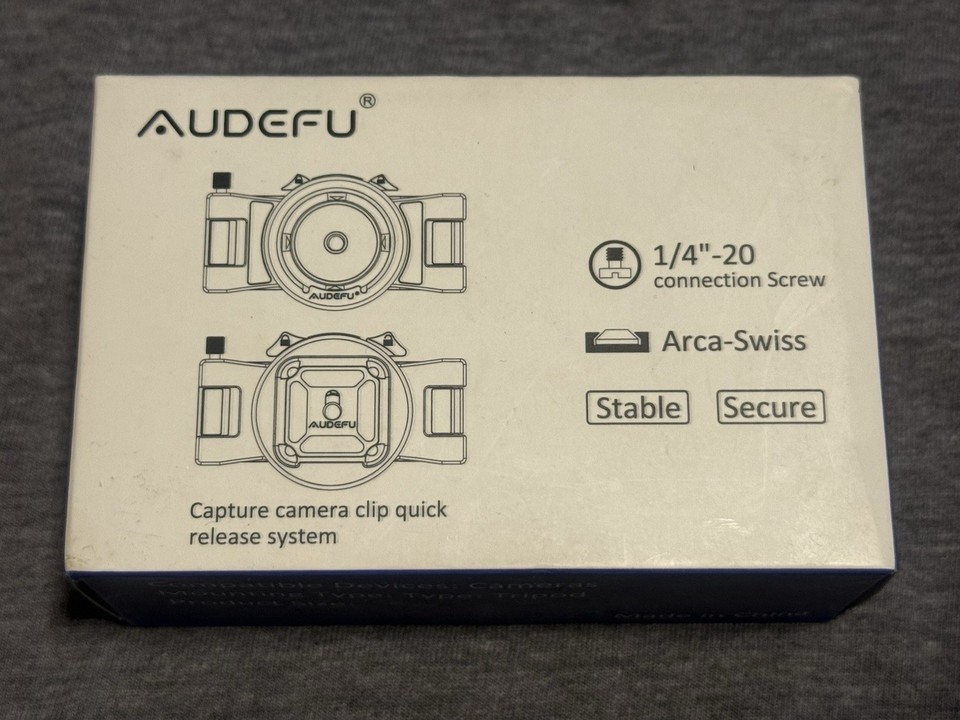 AUDEFU - Camera Clip, DSLR Backpack Strap Mount, Sony, Acra-Swiss, 1/4 ...