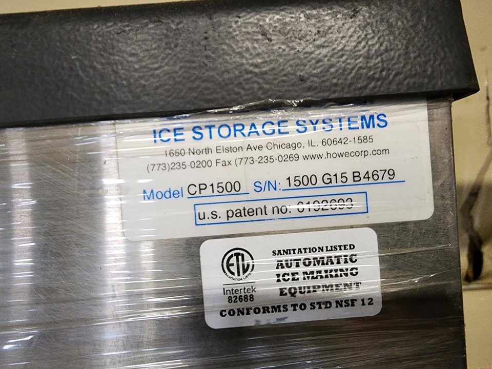 Howe CP 1500 Commercial ice machine Stainless steel 70" tall, 60" wide ...