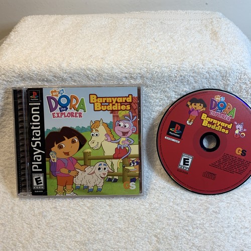 Dora the Explorer Barnyard Buddies PS1 PlayStation 1 + Reg Card CIB ...