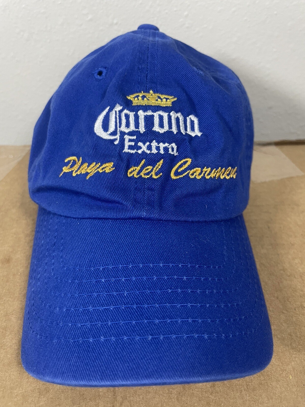 Corona Hat Adult Adjustable Blue Yellow Beer Baseball Cap Hat | eBay