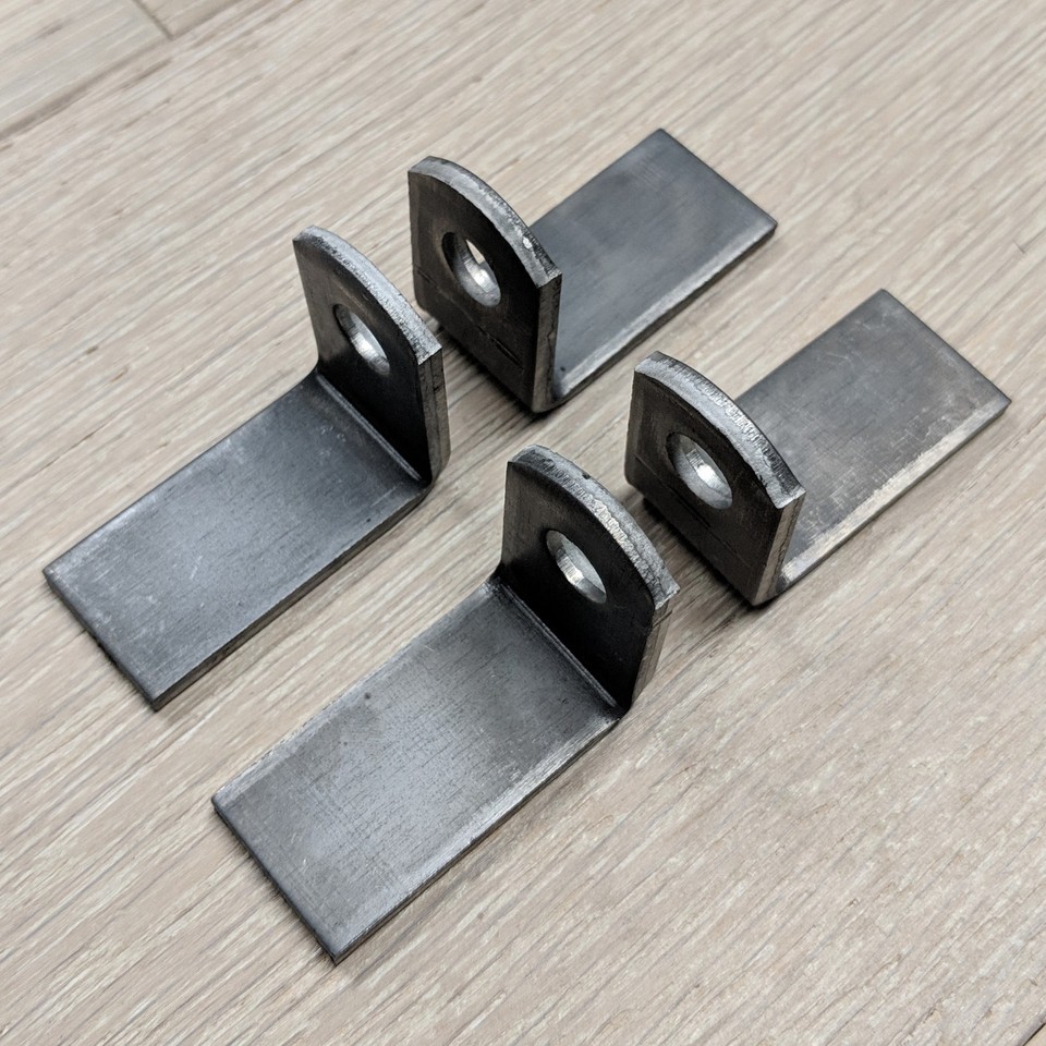 Weld On Steel Angle 90° Degree L Bracket 2" x 1" x 1-1/2" 1/8 ...