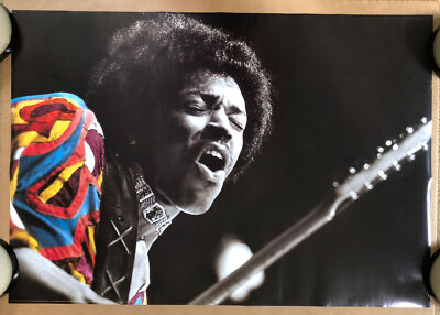 Jimi Hendrix Vintage Poster Music Memorabilia Psychedelic 1991 Wizard ...